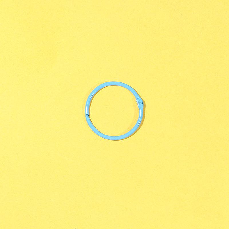 Simple Style Key Ring Basic Metal Key Ring Bag Pendant Accessories ...