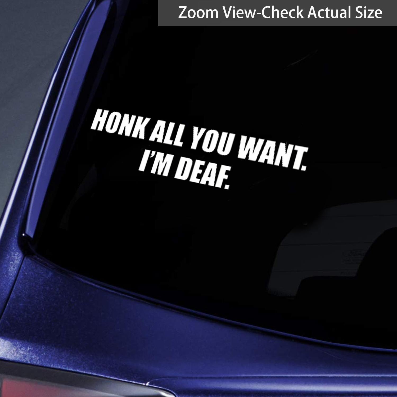 Honk Want. 'm Deaf. Car Stickers Laptop Water Bottle Car - Temu Ireland