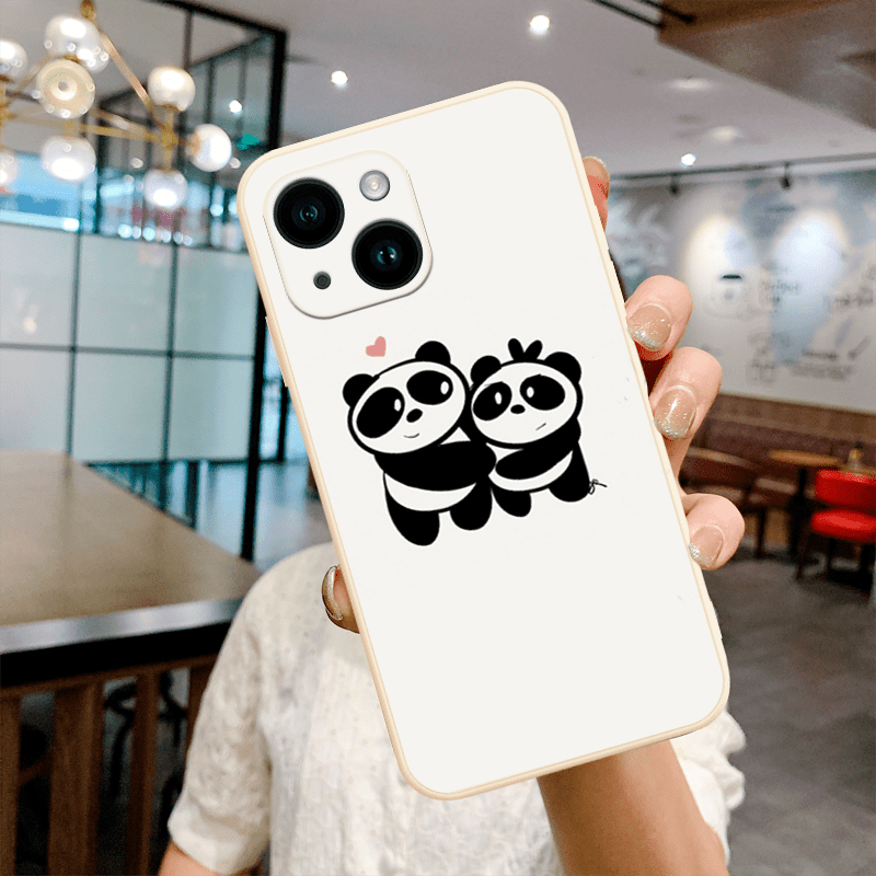 Cute Panda Tpu Anti slip Anti fingerprint Phone Case Iphone - Temu Australia