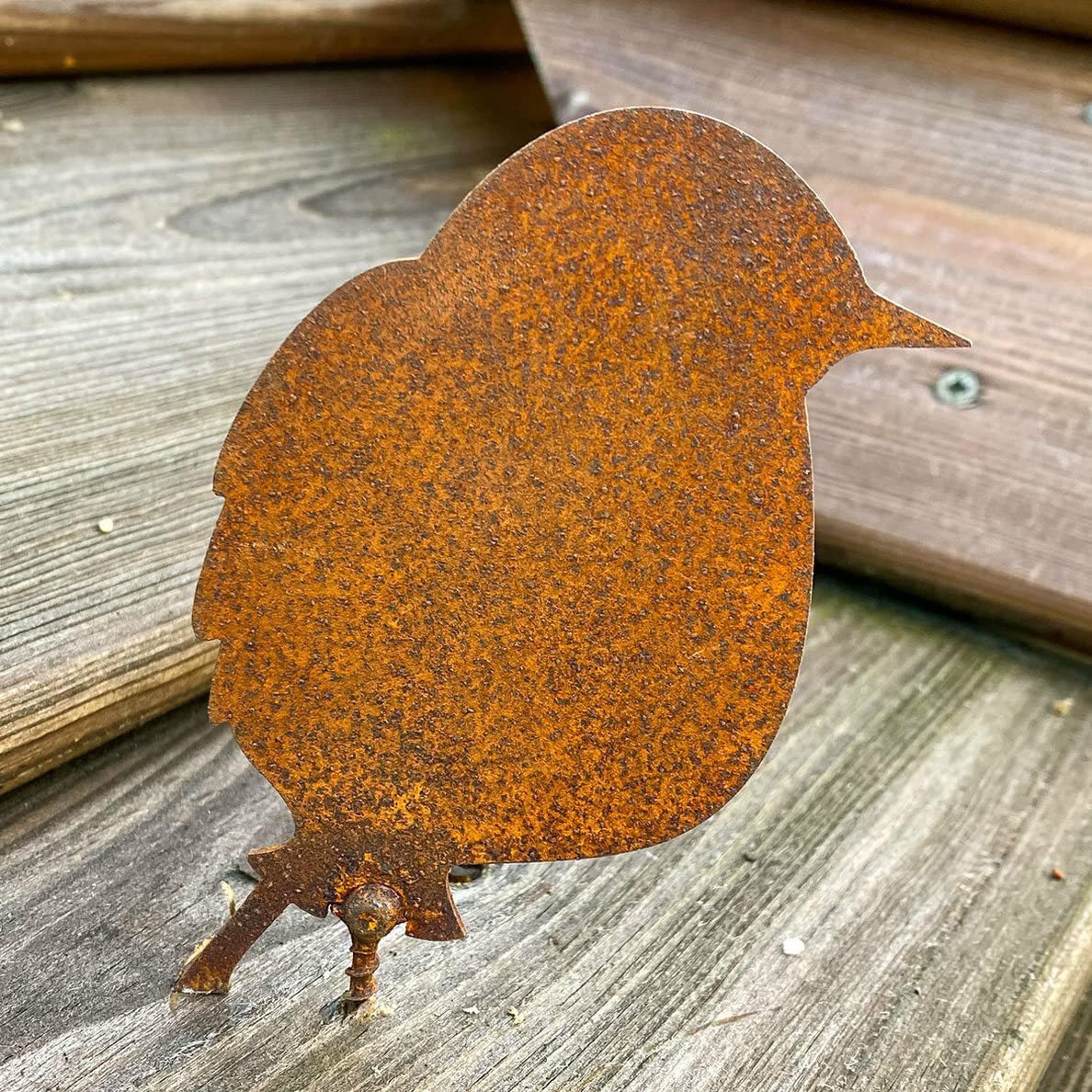 Rust Bird Garden Stake Metal Silhouette Yard Sign Stake - Temu