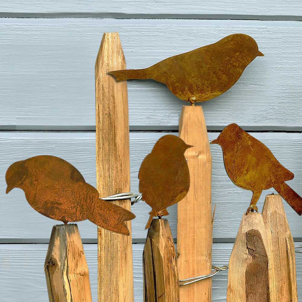 Rust Bird Garden Stake Metal Silhouette Yard Sign Stake - Temu