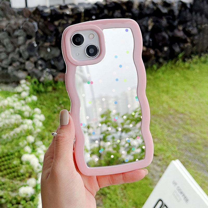 Colored Dot Mirror Print Phone Case - Temu Australia