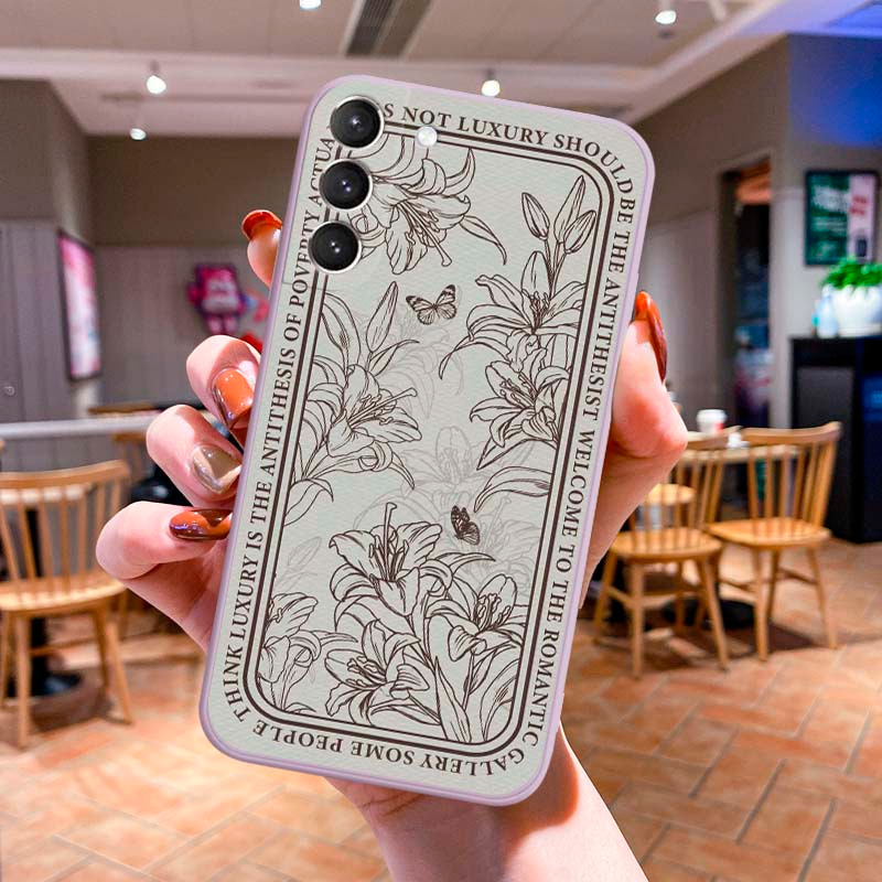 Sketch Flower Butterfly Tpu Soft Protective Phone Case - Temu New Zealand