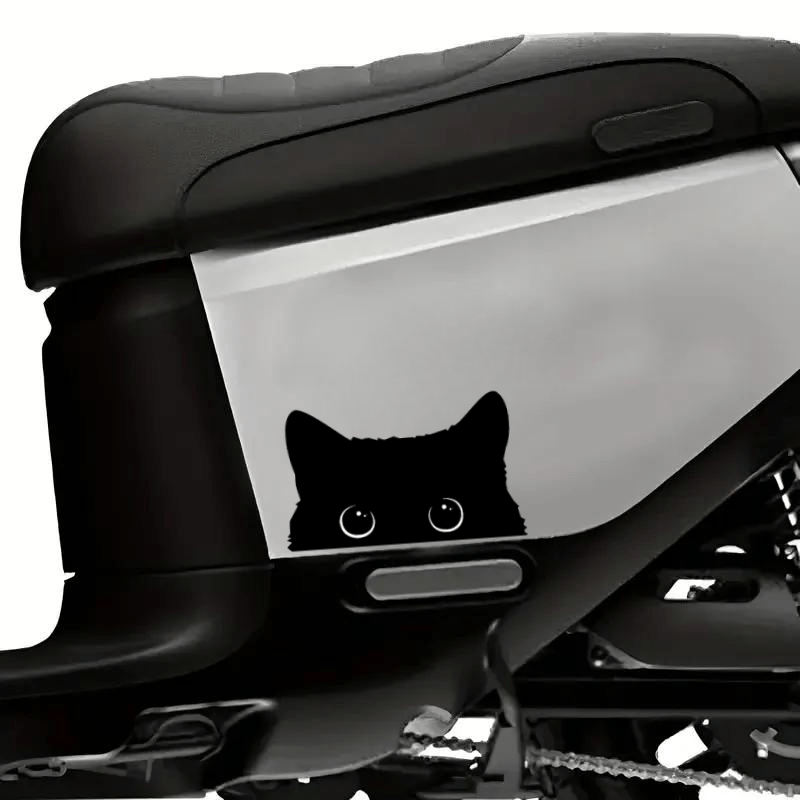 Vinyl Car Decal Waterproof Pvc Stickers Peeking Cat Stickers - Temu