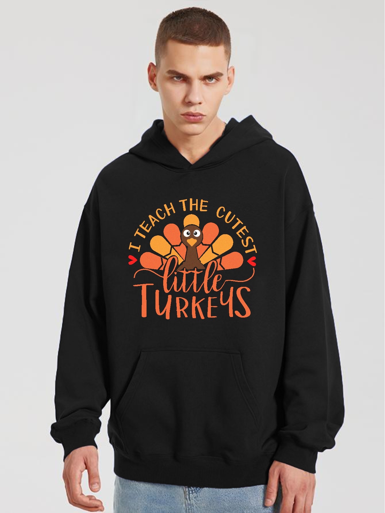 Thanksgiving Day Turkeys Print Hoodies For Men Graphic - Temu Netherlands
