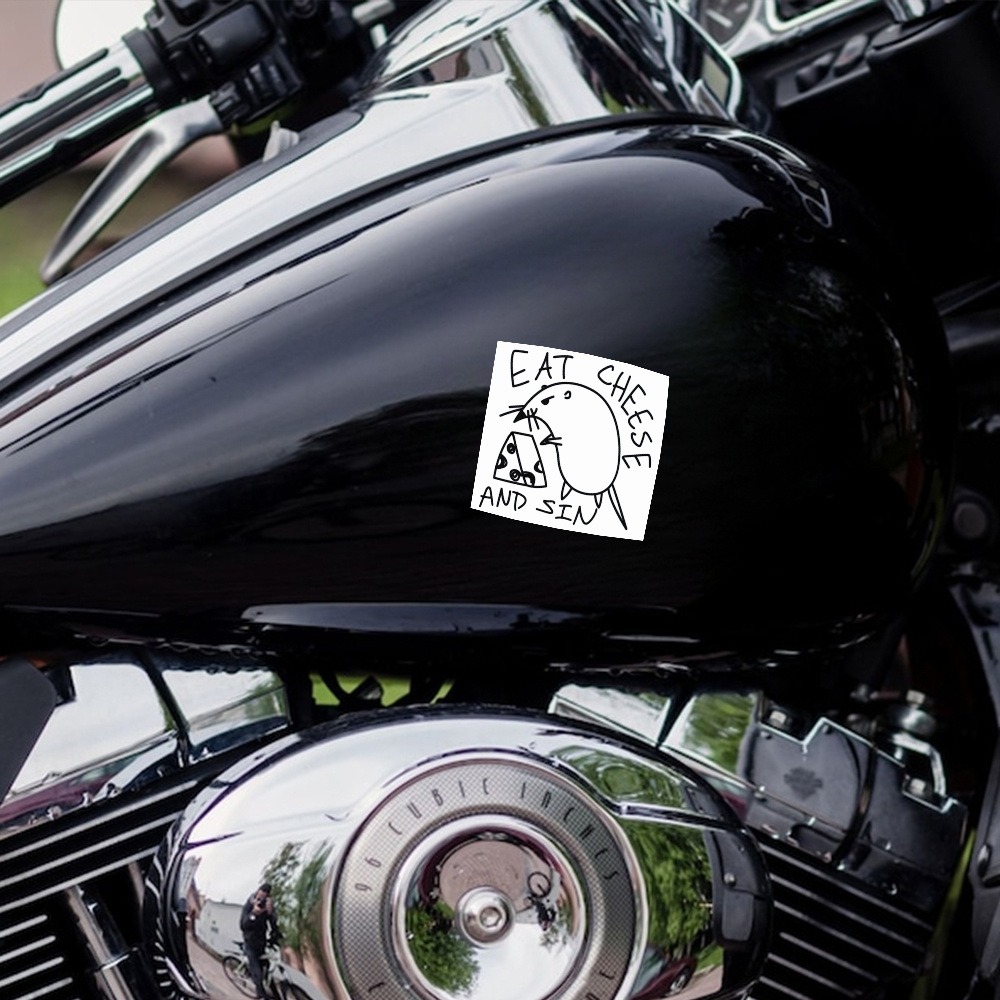Eat Cheese Sin Vinyl Sticker Car Bottle Laptop Decal - Temu