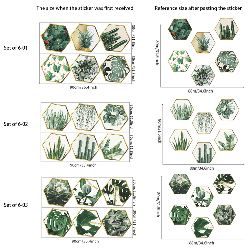 Self adhesive Flower Tropical Green Plants Wall Decals - Temu Canada