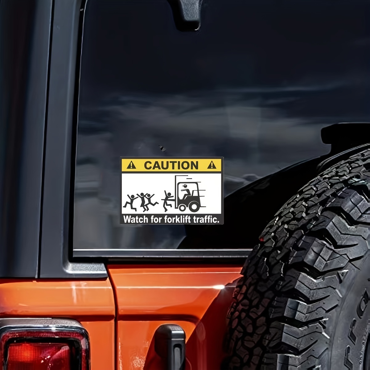 Truck Operated Pvc Car Sticker Forklift Fun Sticker - Temu Australia