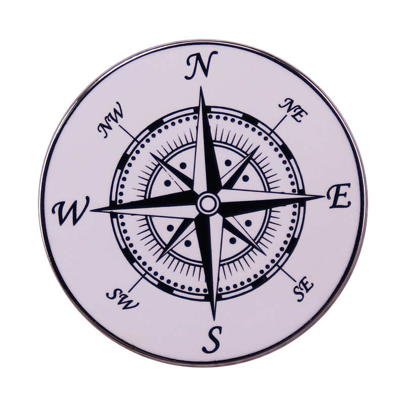 Fashion Compass Brooch Outdoor Adventure Nautical Lovers Pin - Jewelry ...