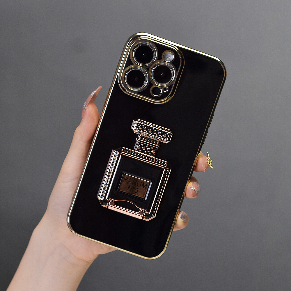 Electroplated Phone Case Perfume Bottle Holder Hidden Grip - Temu ...