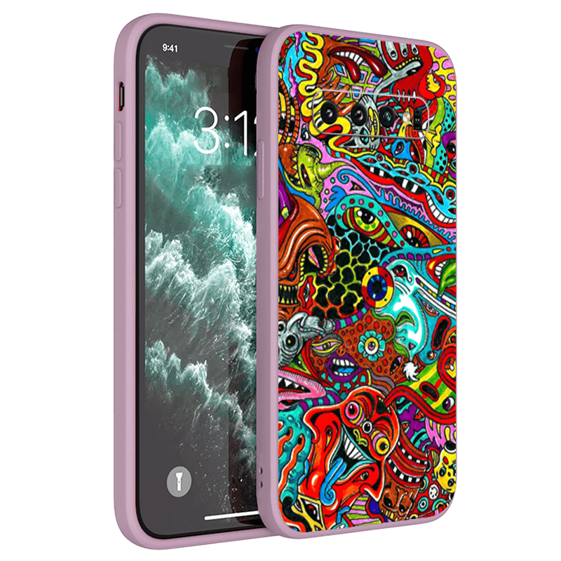 Cool Colorful Tpu Protective Soft Phone Case Samsung S10 S20 - Temu ...