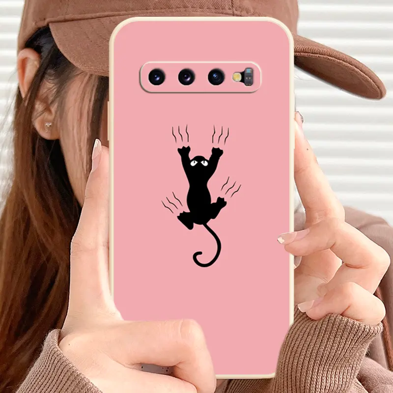 Cute Cat Tpu Anti Fall Soft Protective Phone Case Samsung Temu Australia
