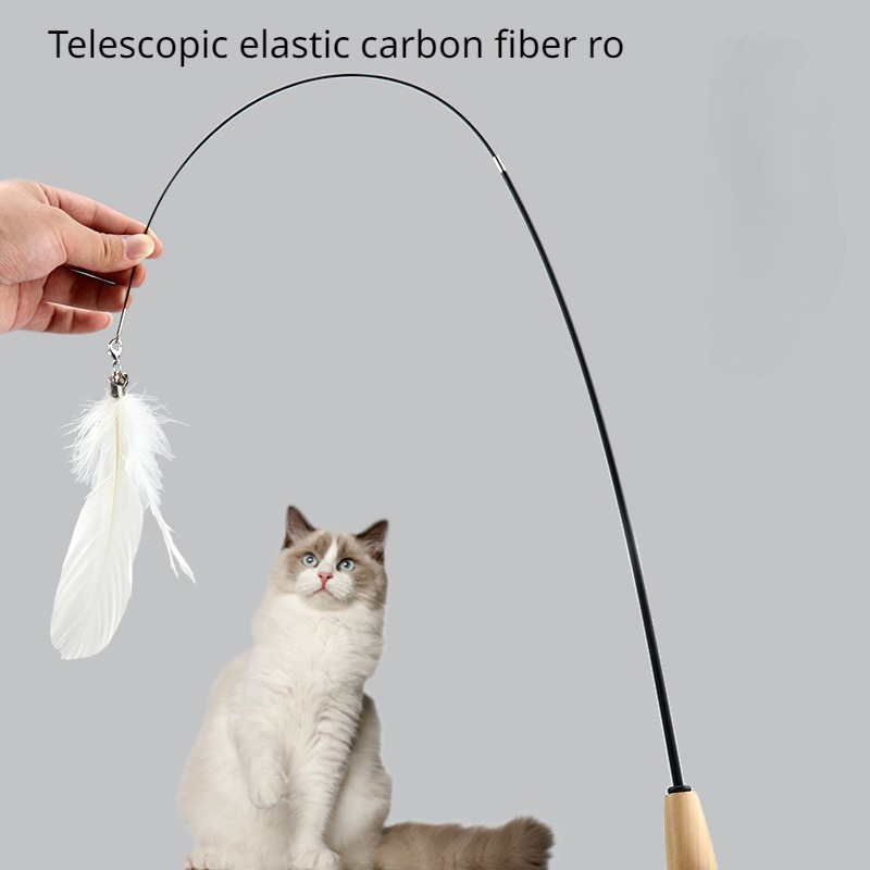 Feather Decor Cat Teaser Fairy Stick Bell Cat Interactive - Temu Canada