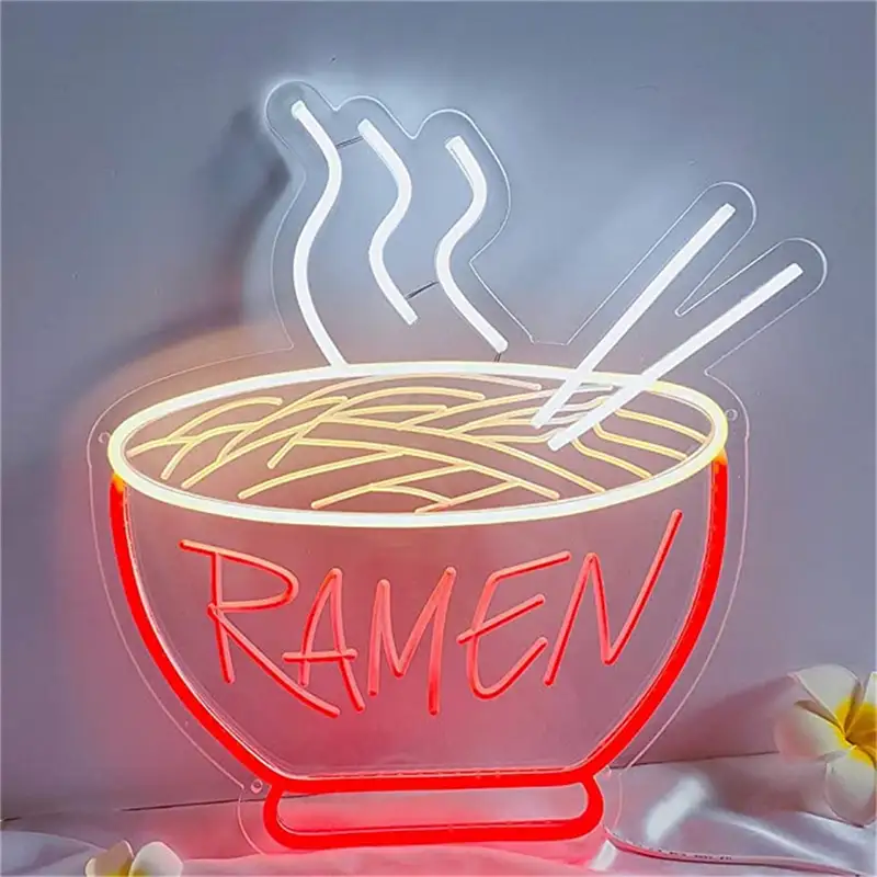 Characteristic Ramen Led Neon Sign Usb Powered Bedroom Home Temu