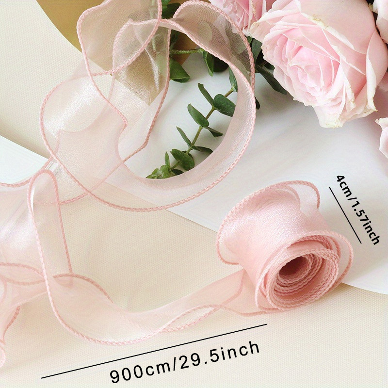 Gorgeous Sheer Wired Organza Ribbon Perfect Gift Wrapping - Temu