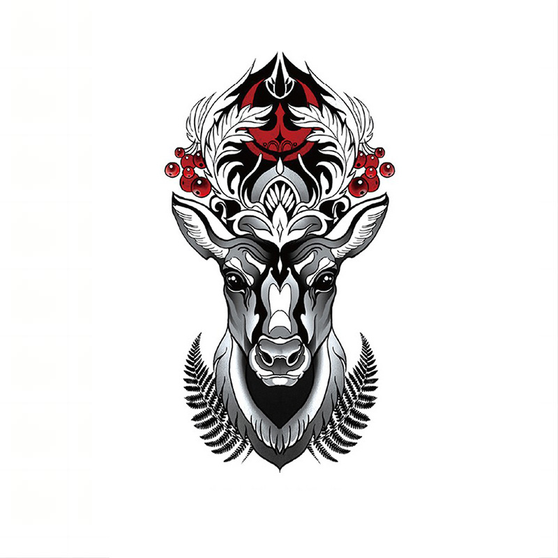 Traditional Deer Tattoo Drawing
