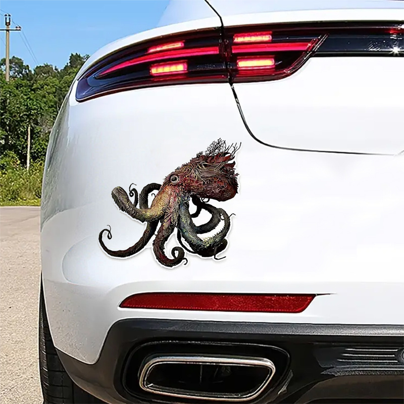 animal octopus car stickers laptop water bottle car truck - Temu Australia