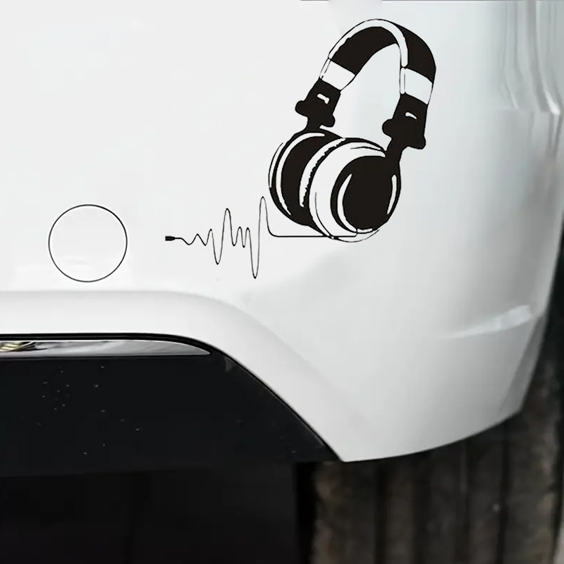 Listen Music Headphones Car Sticker Laptop Bottle Truck - Temu Australia