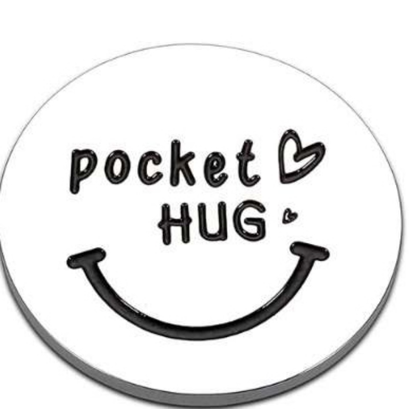 Pocket Hug Token Men Inspirational Stainless Steel Double - Temu Australia