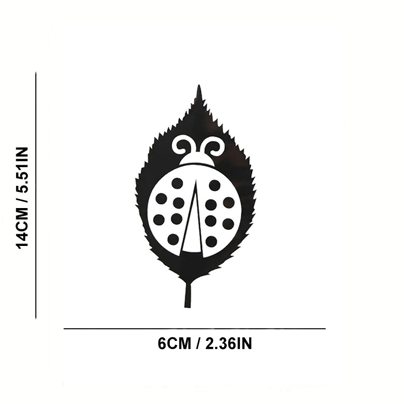 Leaf Ladybug Car Sticker Laptop Bottle Truck Phone - Temu Australia