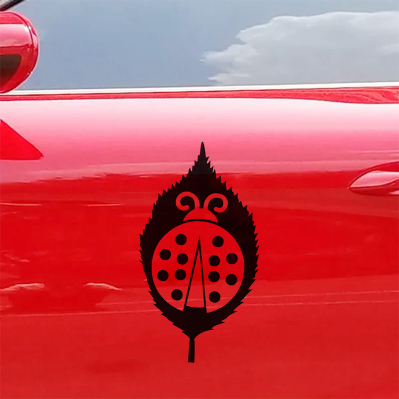 Leaf Ladybug Car Sticker Laptop Bottle Truck Phone - Temu Australia