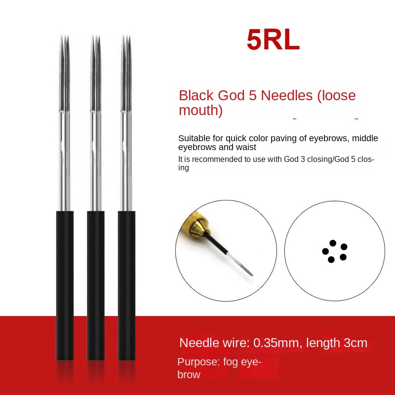 microblading round needle permanent eyebrow makeup 3rl/5rl - Temu New ...