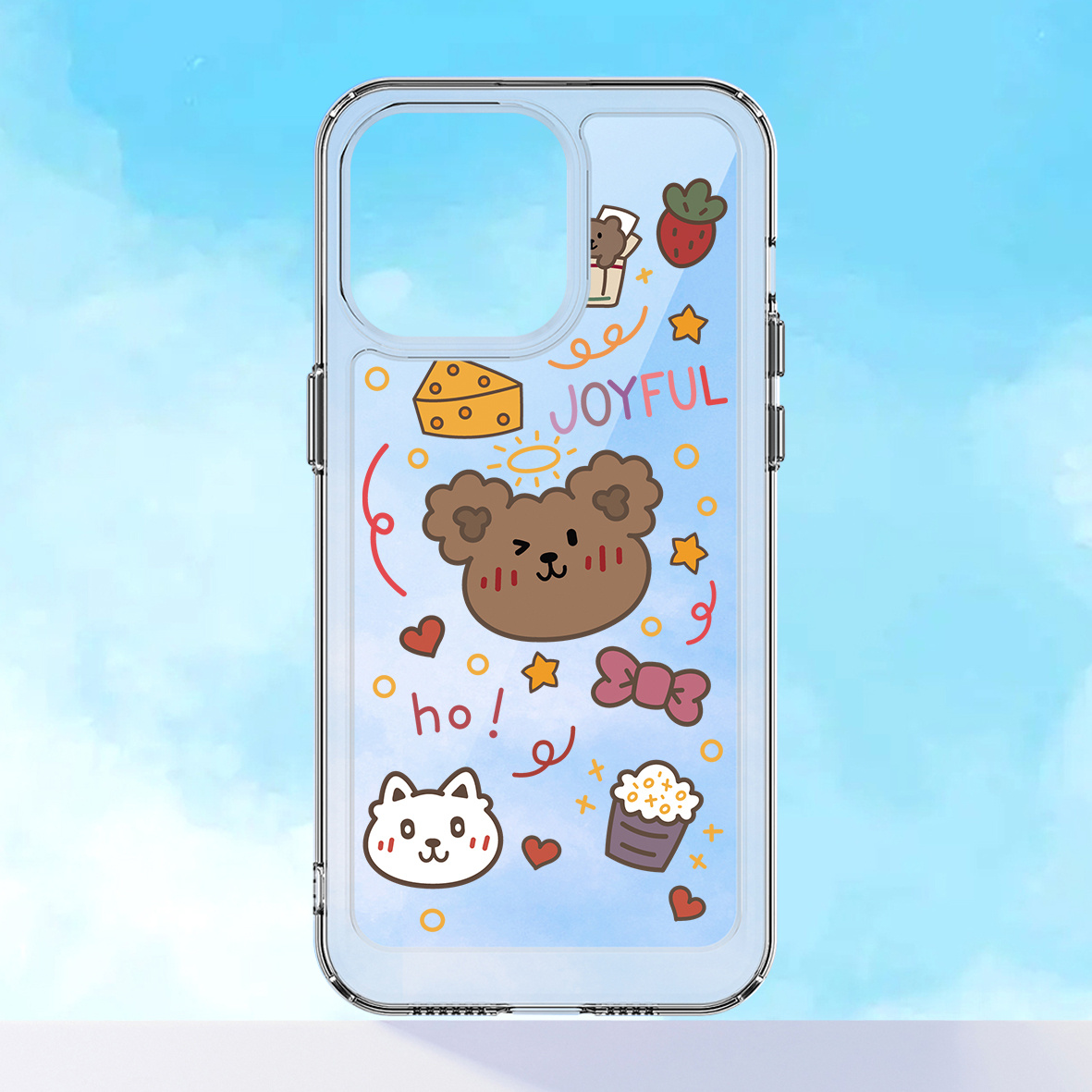 Cute Bear Colorful Luxury Trend Phone Case Iphone 15 Pro - Temu Australia