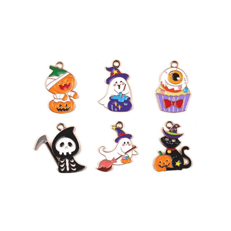 Halloween Mixed Style Cute Cartoon Ghost Black Cat Design - Temu United ...