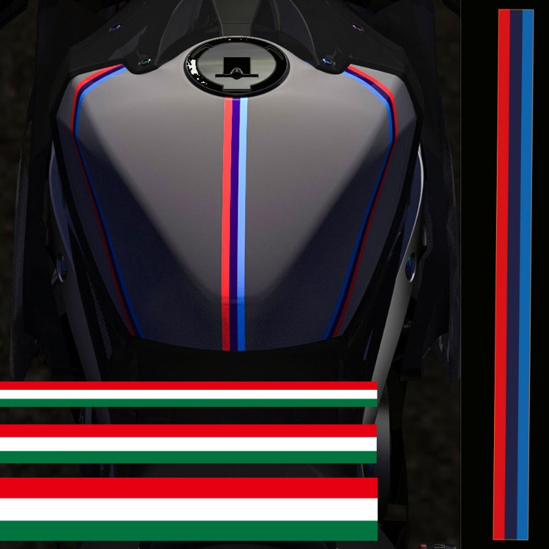 Reflective Italy Flag Motocross Stripe Stickers Motorcycle - Temu
