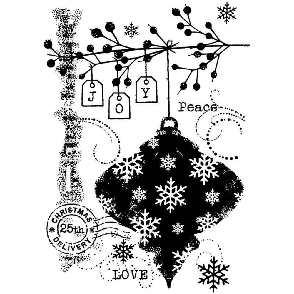 Merry Christmas Clear Stamps Sets Cardmaking:vintage Style - Temu United