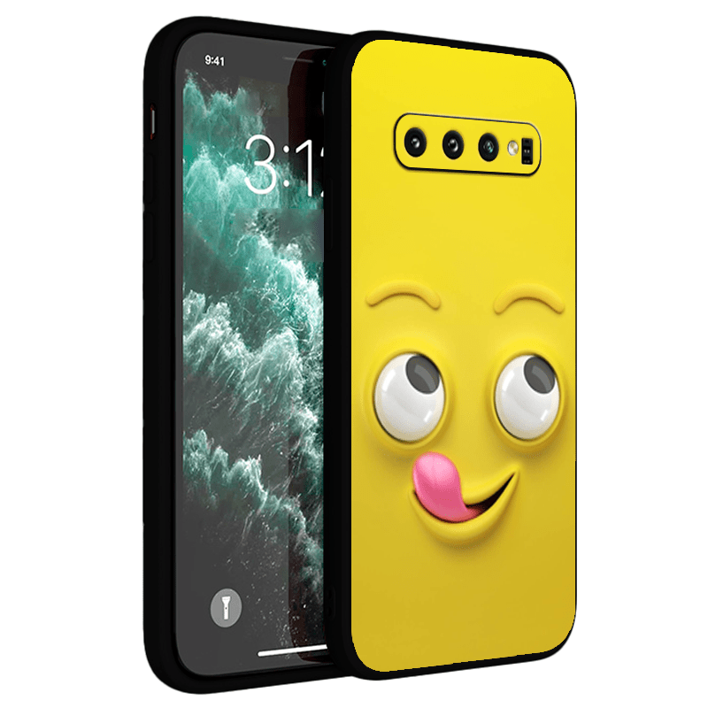 Cute Face Tpu Soft Protective Phone Case Samsung S10 S20 S21 - Temu ...