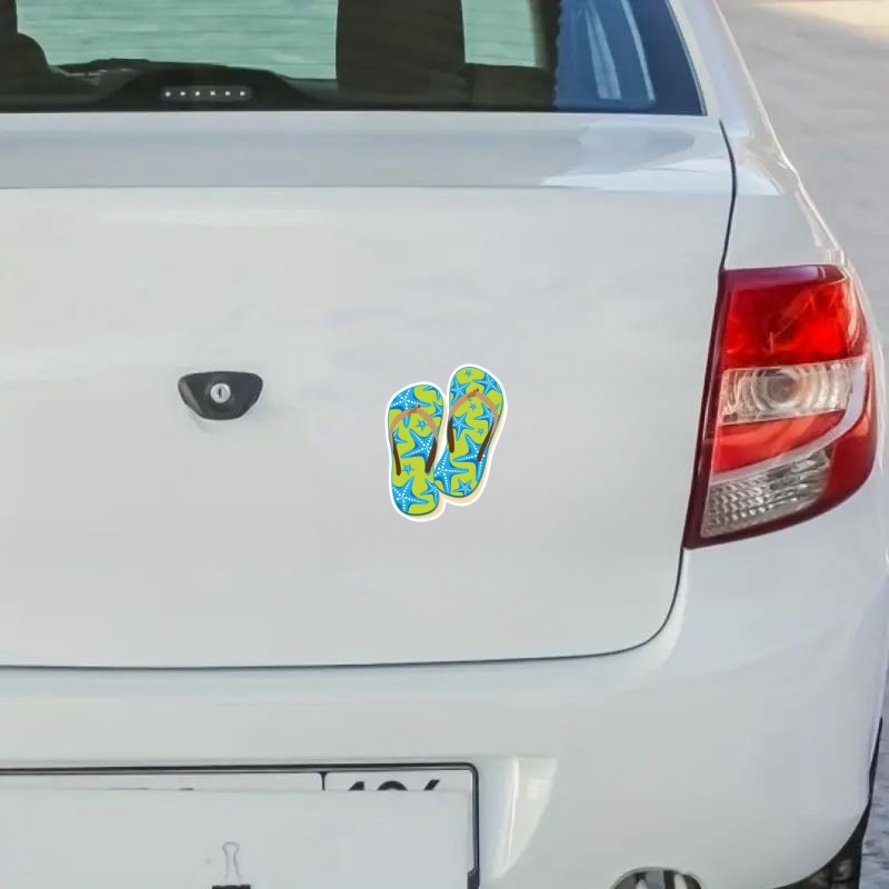 flip flop sticker laptop beach cooler car window - Temu Australia