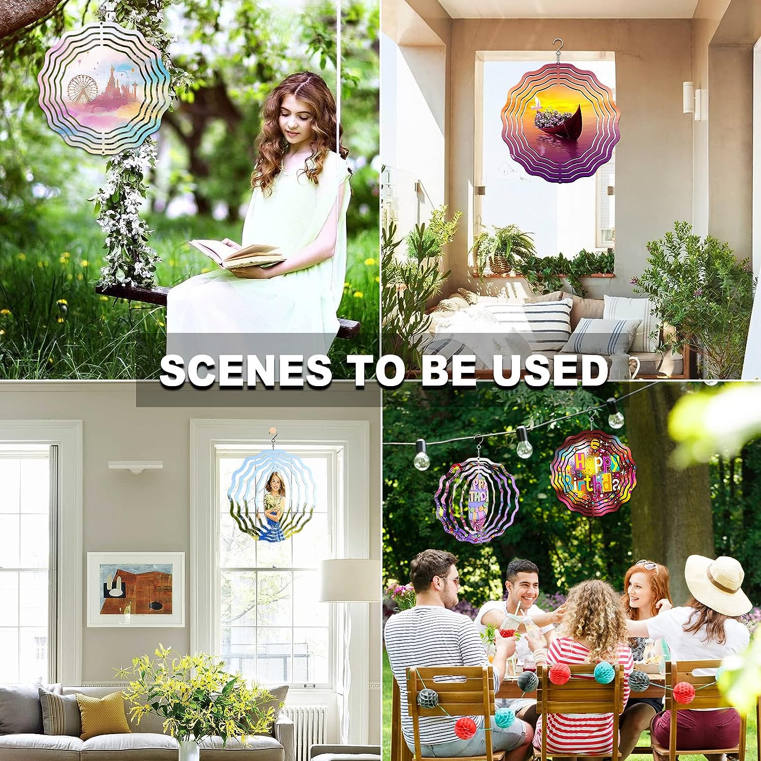 Sublimation Wind Spinner Blanks 3d Wind Spinners Hanging - Temu