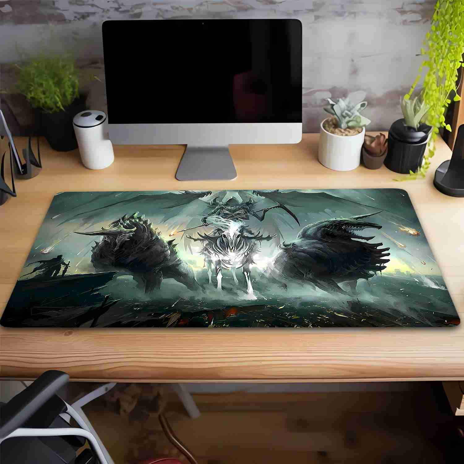 extra large fantasy dragon death mouse pad non slip smooth - Temu Canada