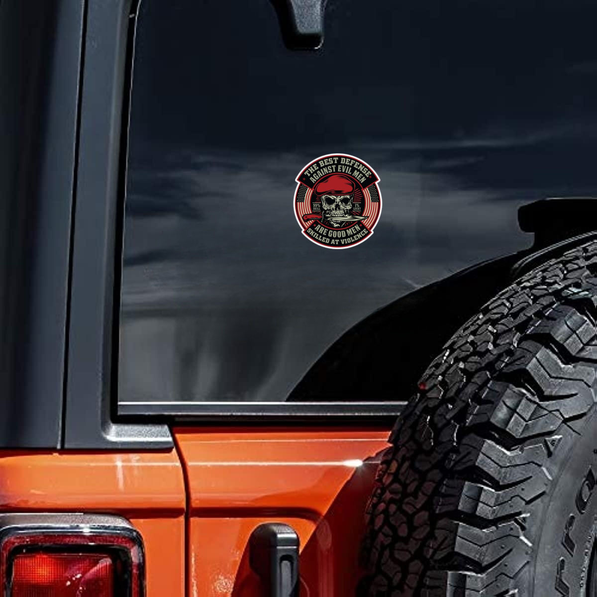 Defense Evil Veteran Car Bumper Window Motorcycle Helmet - Temu