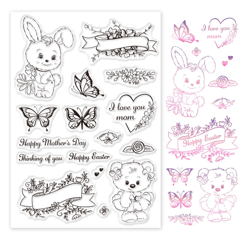 Pvc Plastic Word Pattern Template Seal Diy Scrapbooking - Temu Australia