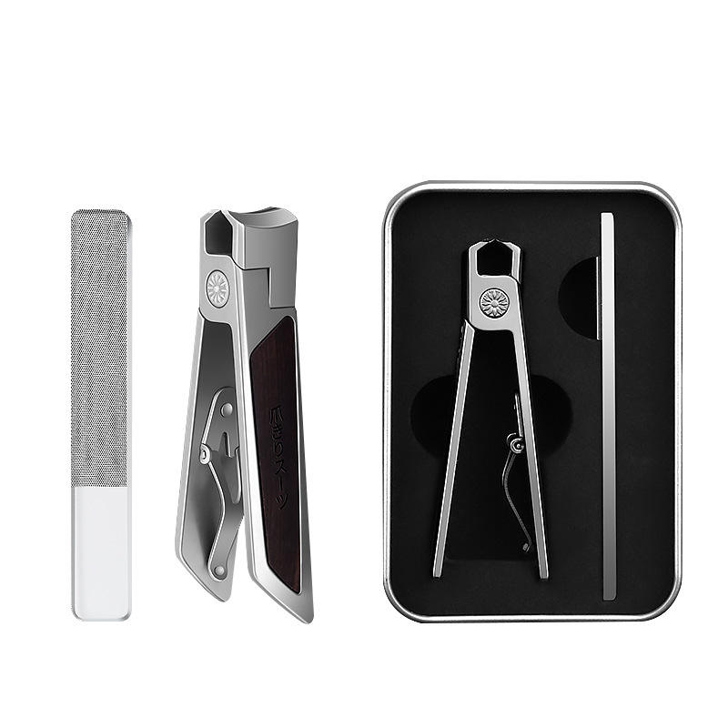 Portable Manicure Kit Stainless Steel Nail Clipper Set With Metal Case ...