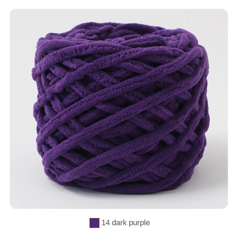 1pc Fleece Ice Thread Slippers 30 Long Thread Knitted Diy Bag Doll g ...