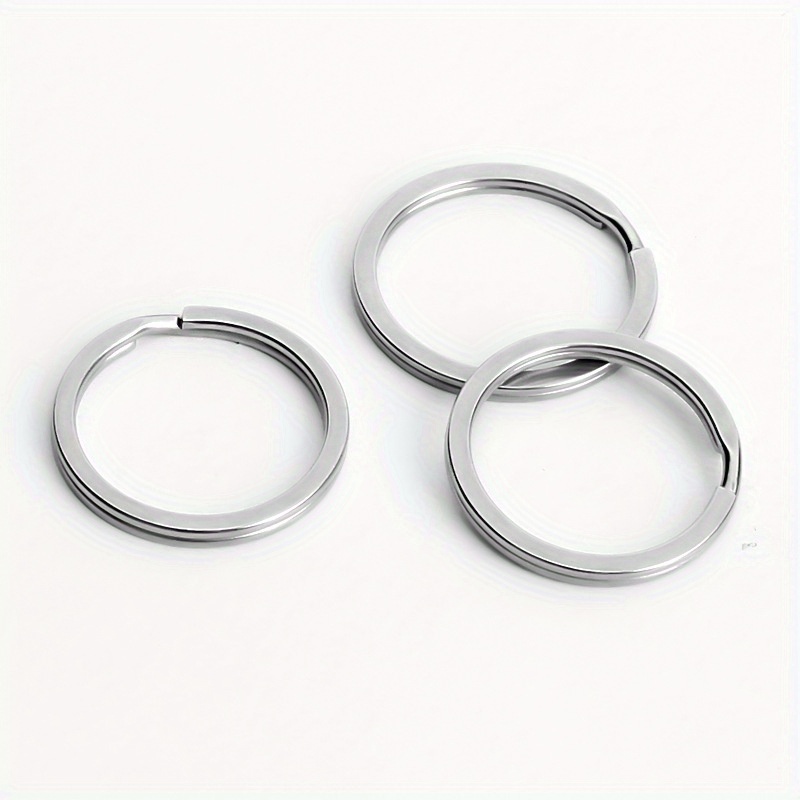 Stainless Steel Key Ring Metal Keychain Rings Split Keyrings - Temu