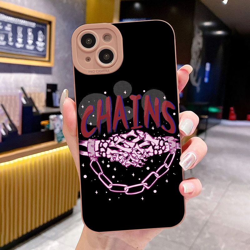 Purple Red Flower Graphic Anti fall Silicone Phone Case - Temu United ...