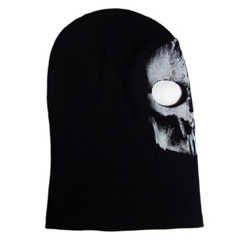 Ghost Print Stocking Balaclava Mask Halloween Cosplay Thick - Temu Ireland