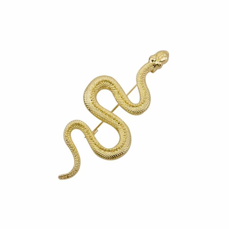 Retro Exquisite Snake Brooches Pins Unisex Alloy Coat Buckle - Temu New ...