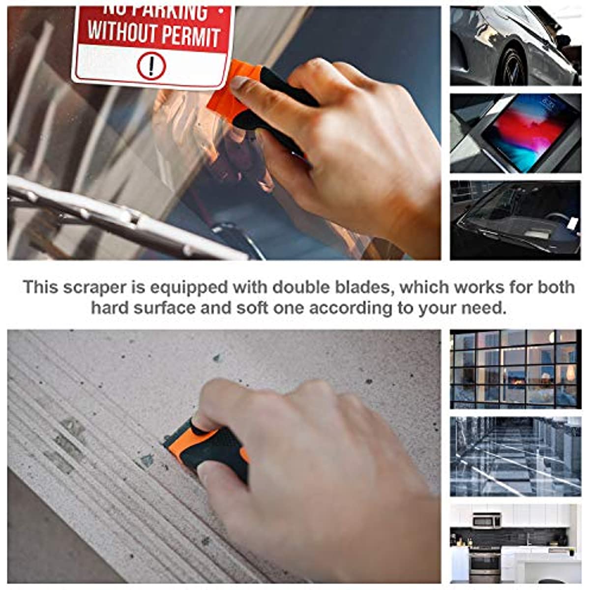 Blade Scraper Set Remove Stickers Grease Labels - Temu