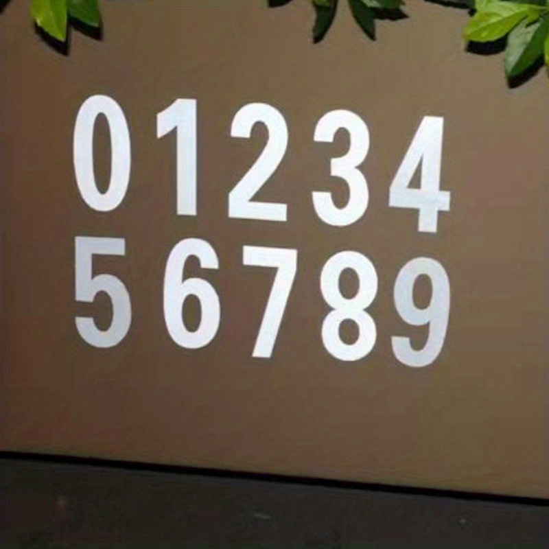 High Reflective Mailbox Numbers House Door Window Sign - Temu