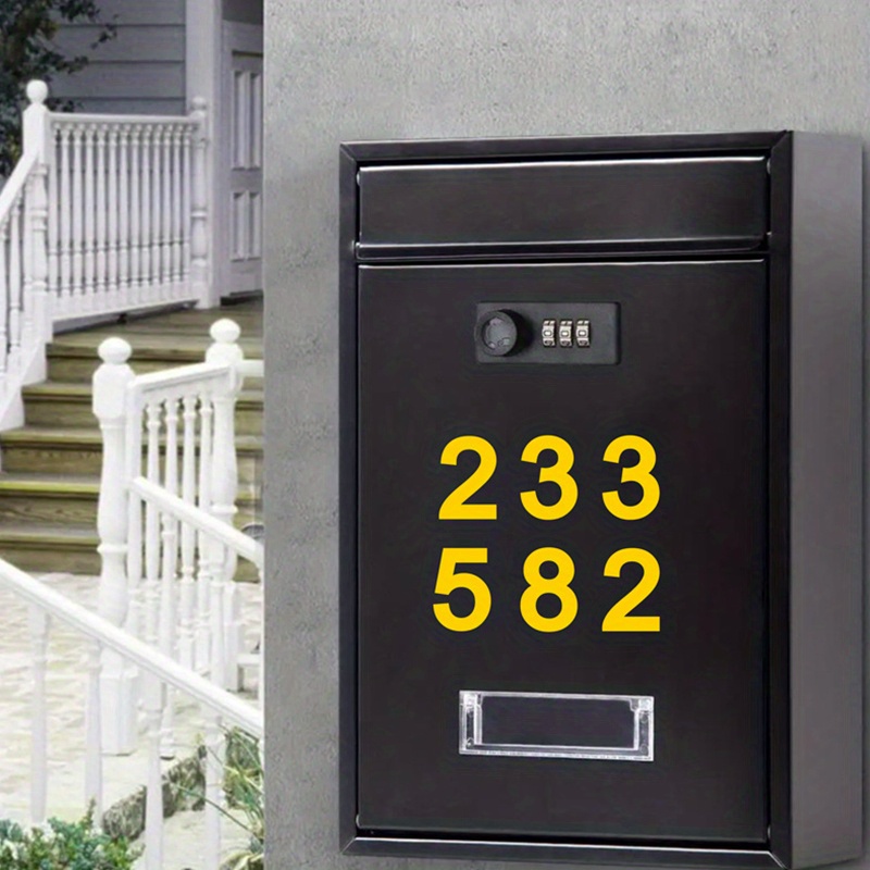 High Reflective Mailbox Numbers House Door Window Sign - Temu