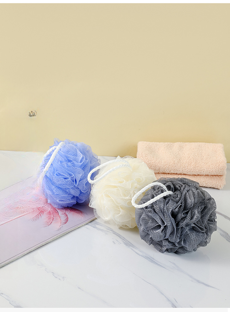 Super Exfoliating Home Spa Shower Loofah Puffs Sponge Bath - Temu