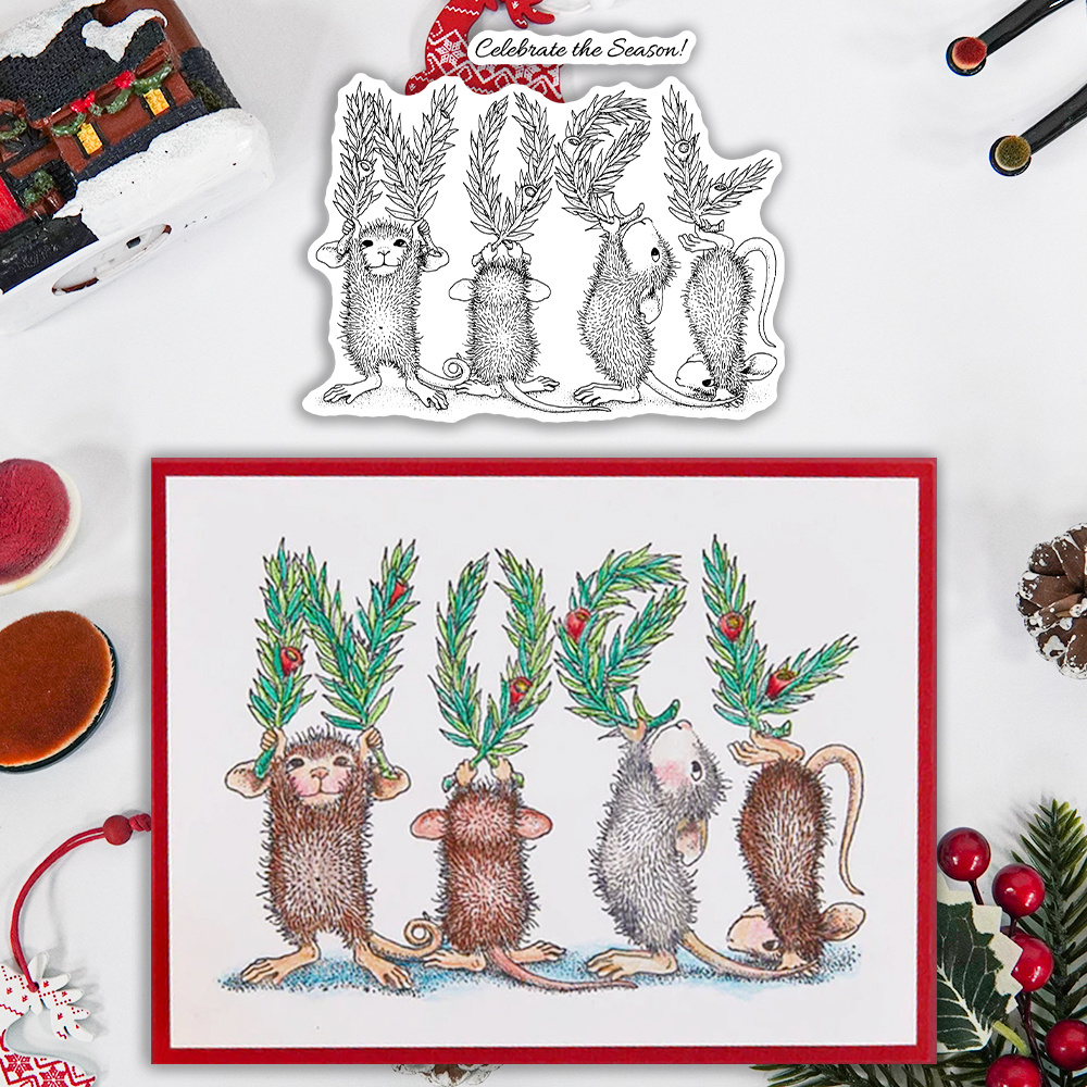 Merry Christmas Clear Stamps Sets Cardmaking : Noel/ Cute - Temu United ...