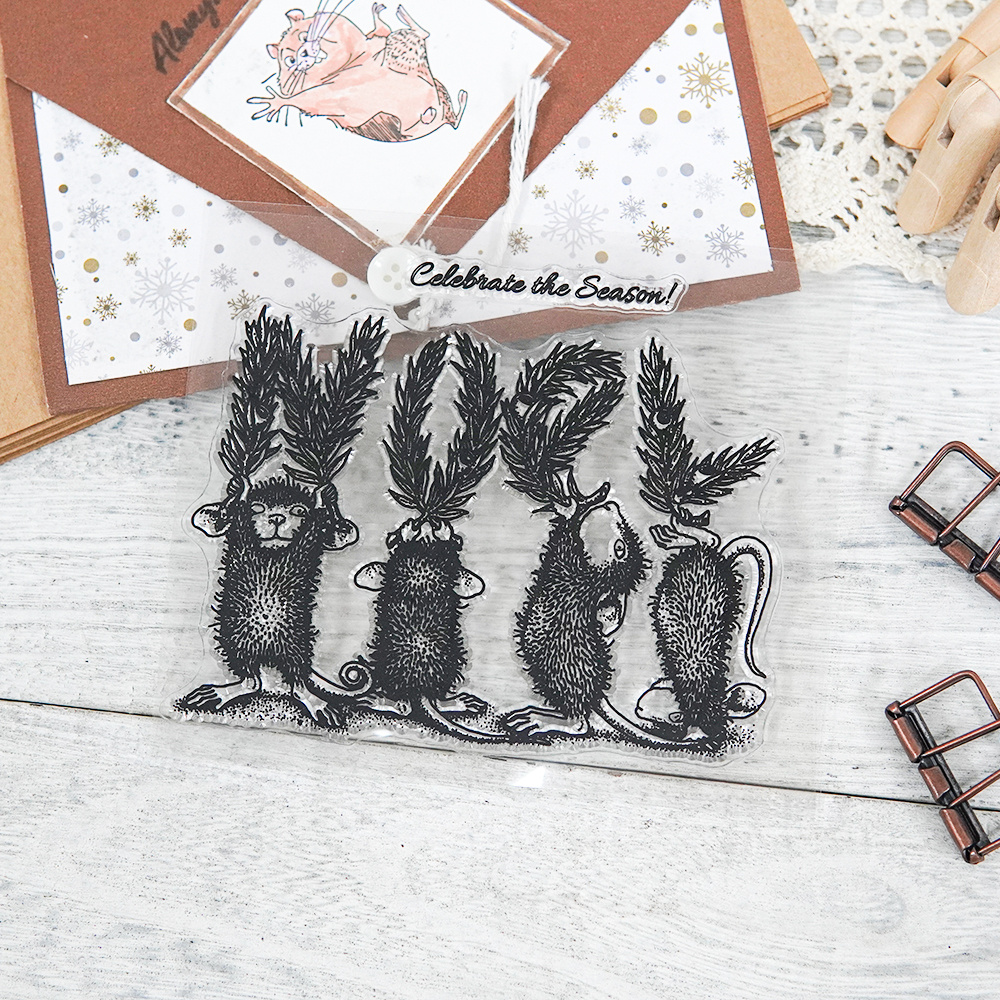 Merry Christmas Clear Stamps Sets Cardmaking : Noel/ Cute - Temu United ...