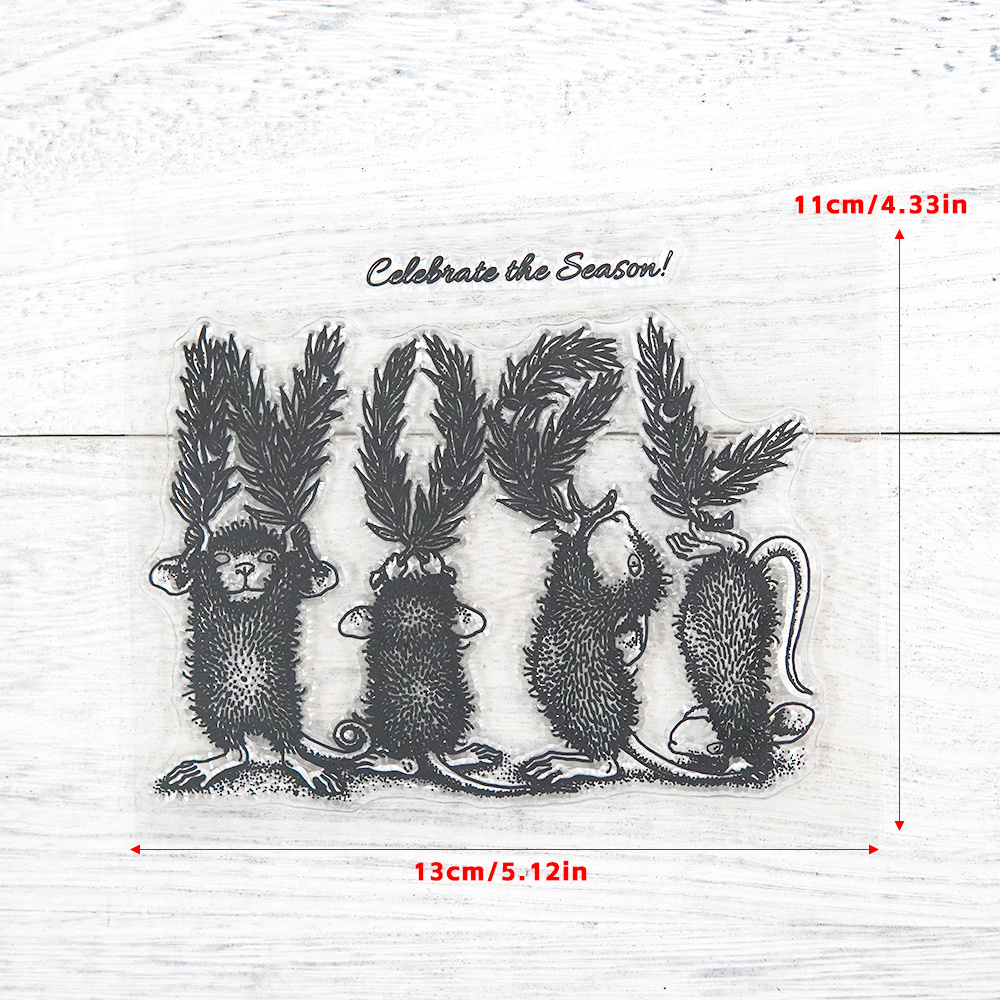 Merry Christmas Clear Stamps Sets Cardmaking : Noel/ Cute - Temu United ...