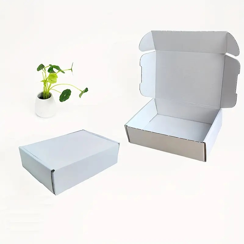 White Corrugated Cardboard Mailing Boxes Small - Temu United